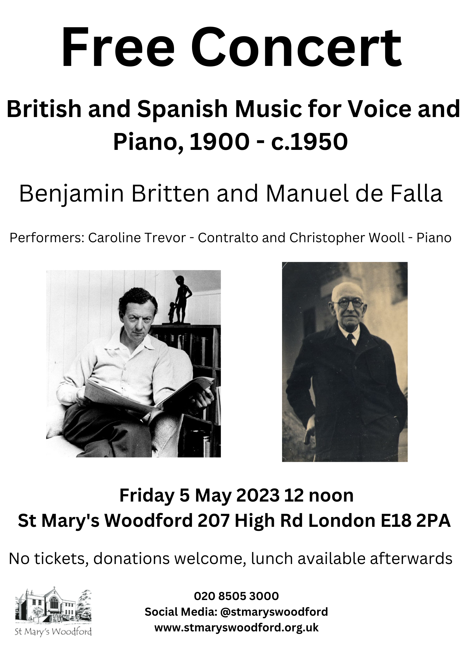 Concert poster 050523 – St Anne Line Catholic Church